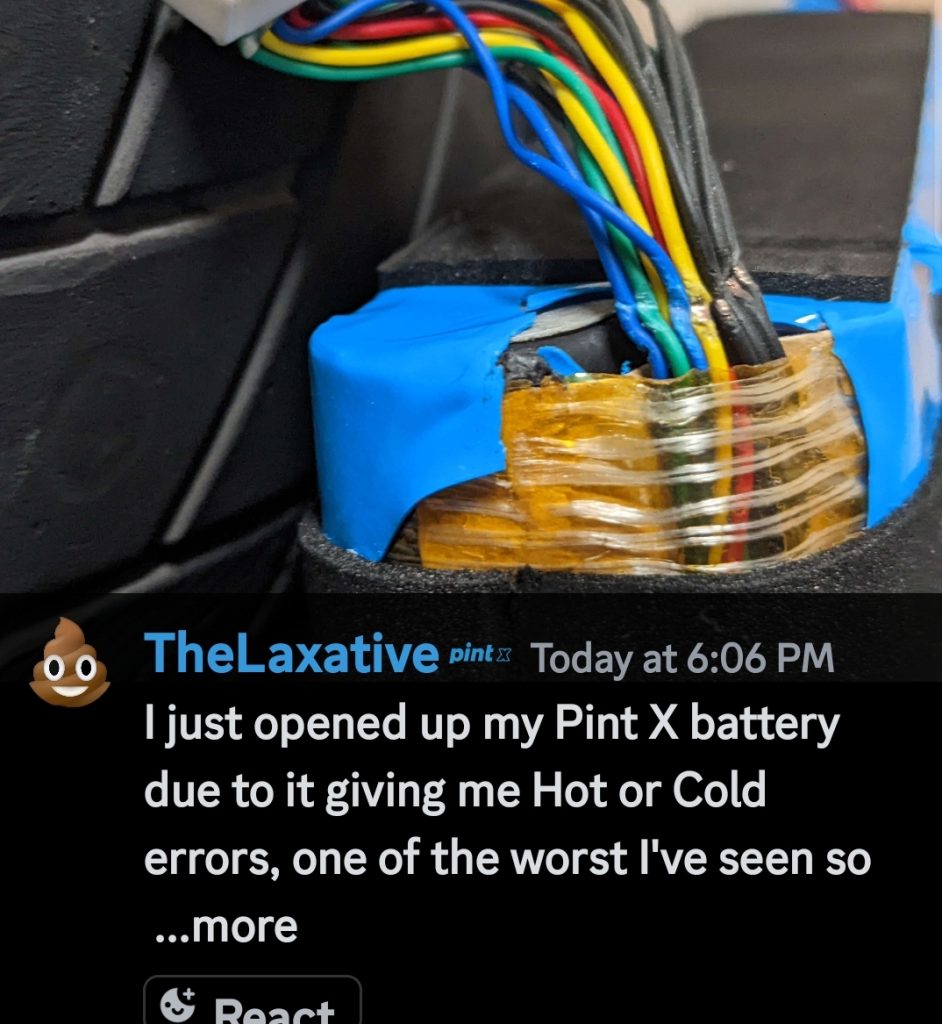 Photo Gallery of Damage – Pint X Wiring Flaw Tracking